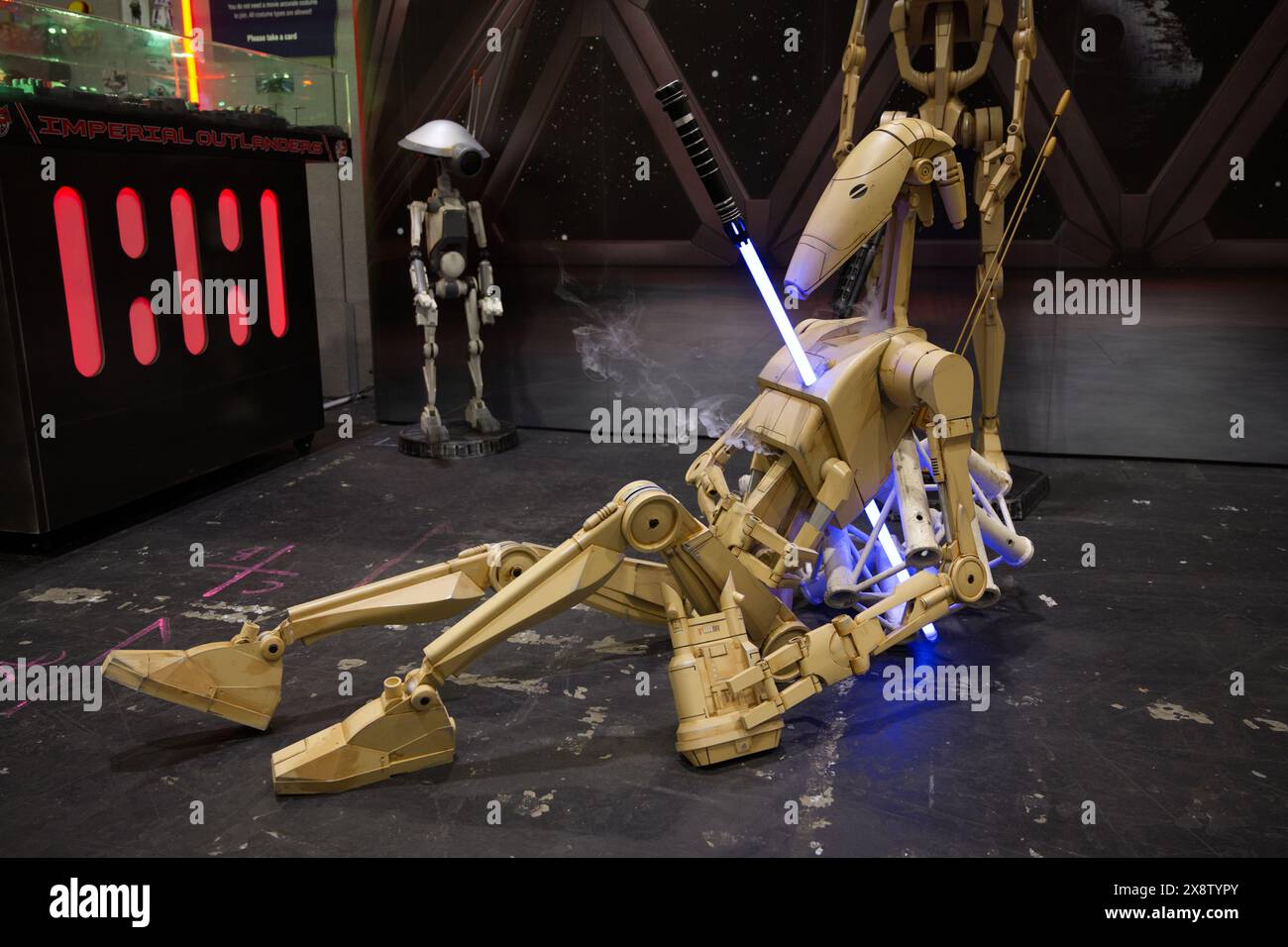 Battle droid model at MCM Comic Con London Stock Photo - Alamy