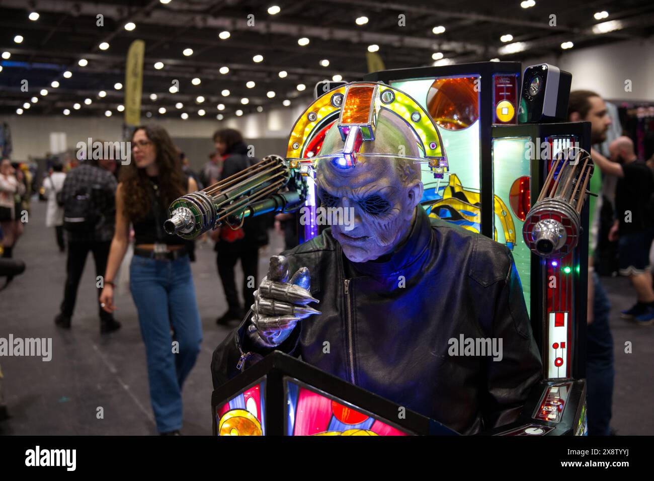 Davros from Dr Who cosplay at Comic Con London Stock Photo - Alamy