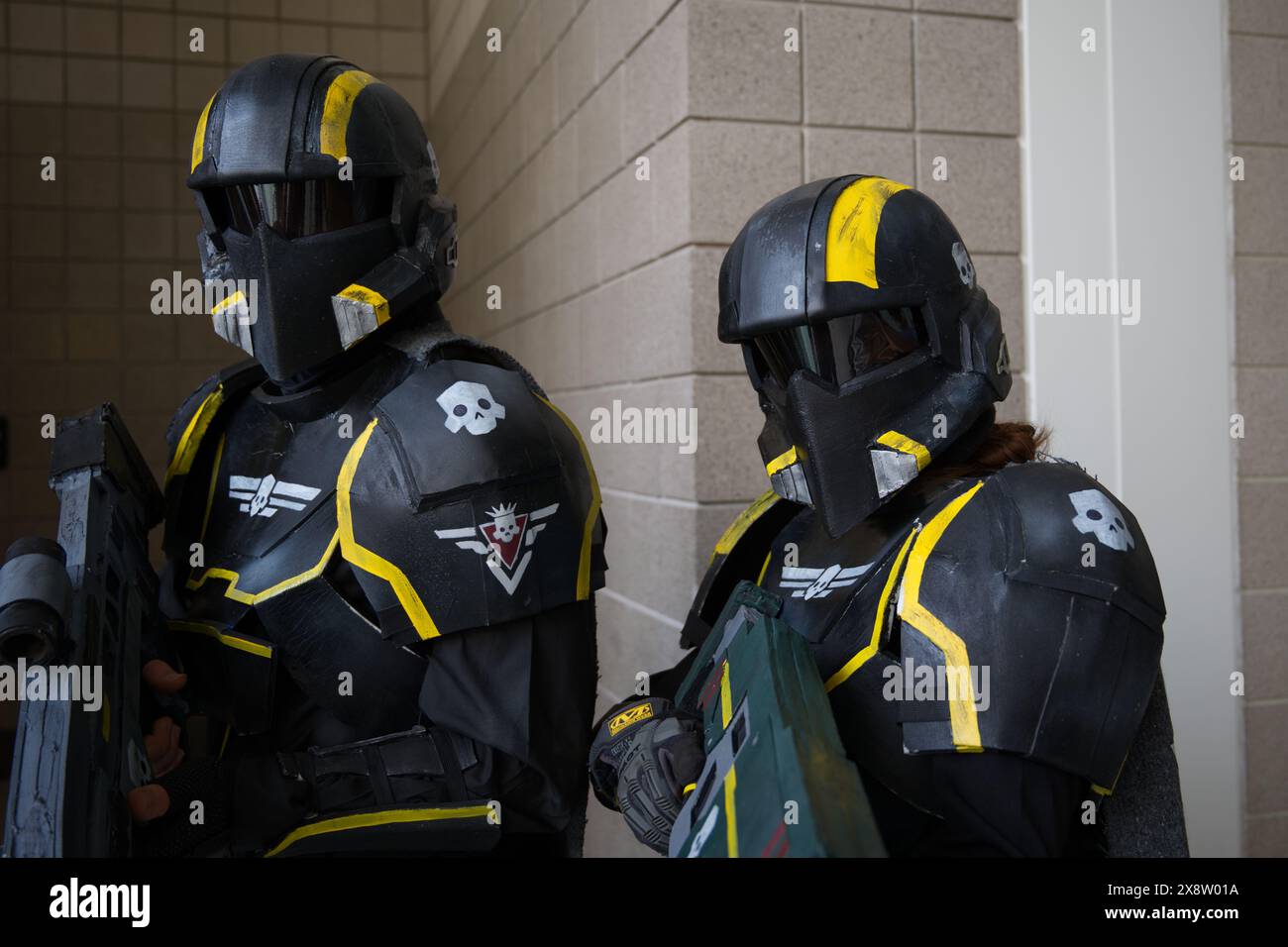 Helldivers 2 video game cosplay at Comic Con London Stock Photo - Alamy