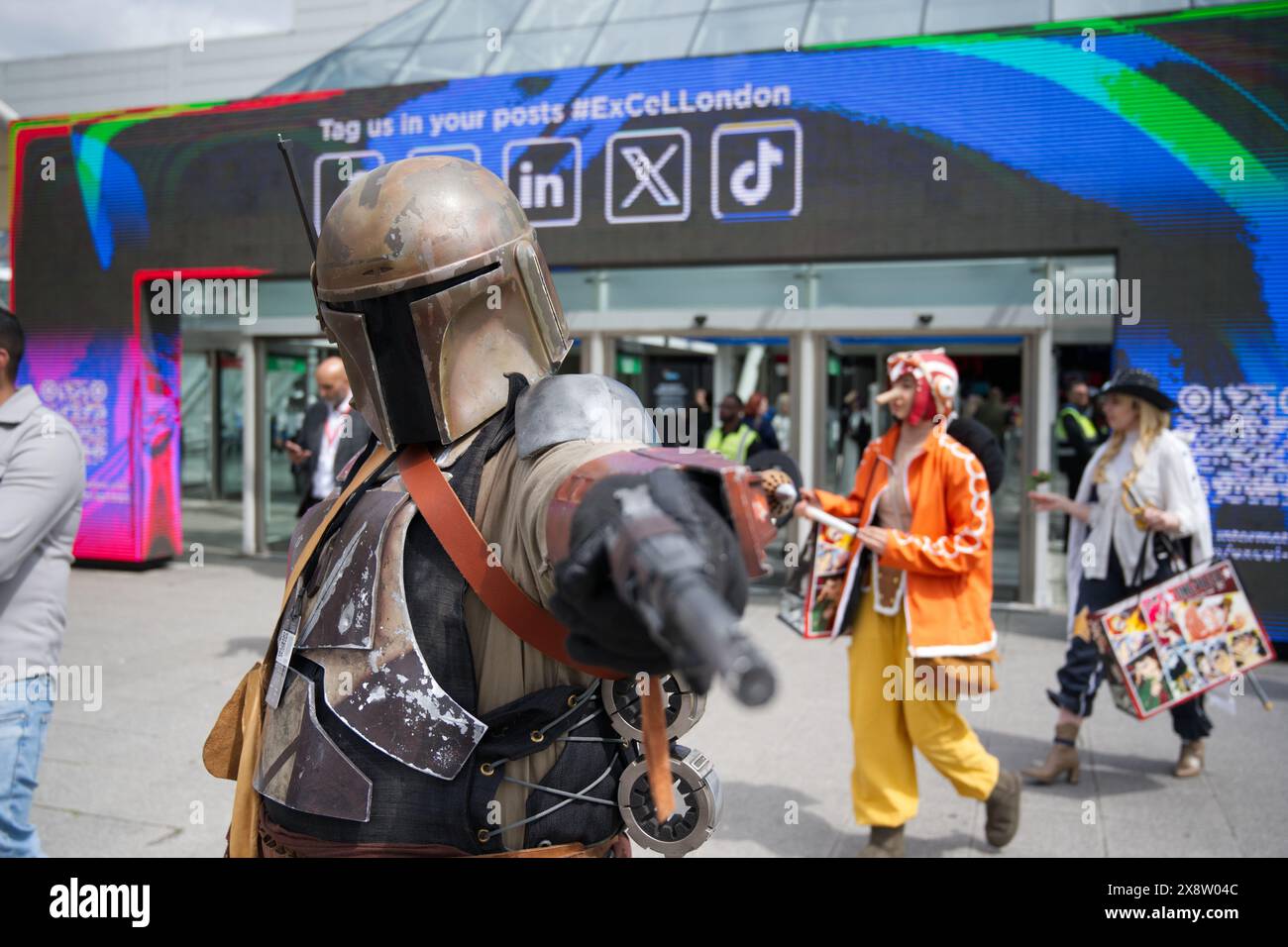 Mandalorian Cosplay at the MCM Comic Con at the ExCeL centre in London ...