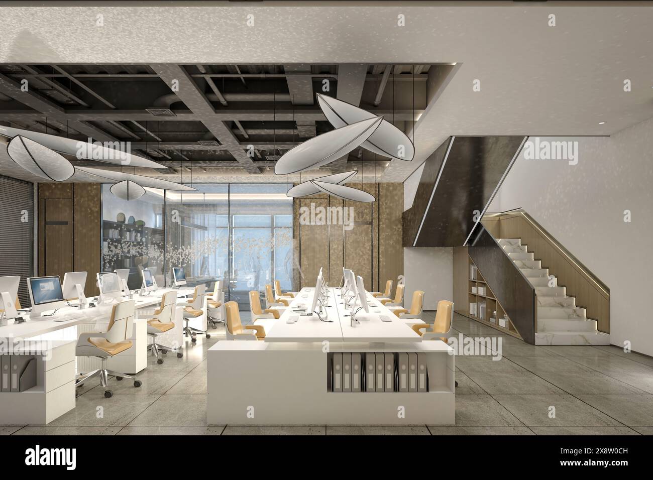 Office floor design hi-res stock photography and images - Alamy