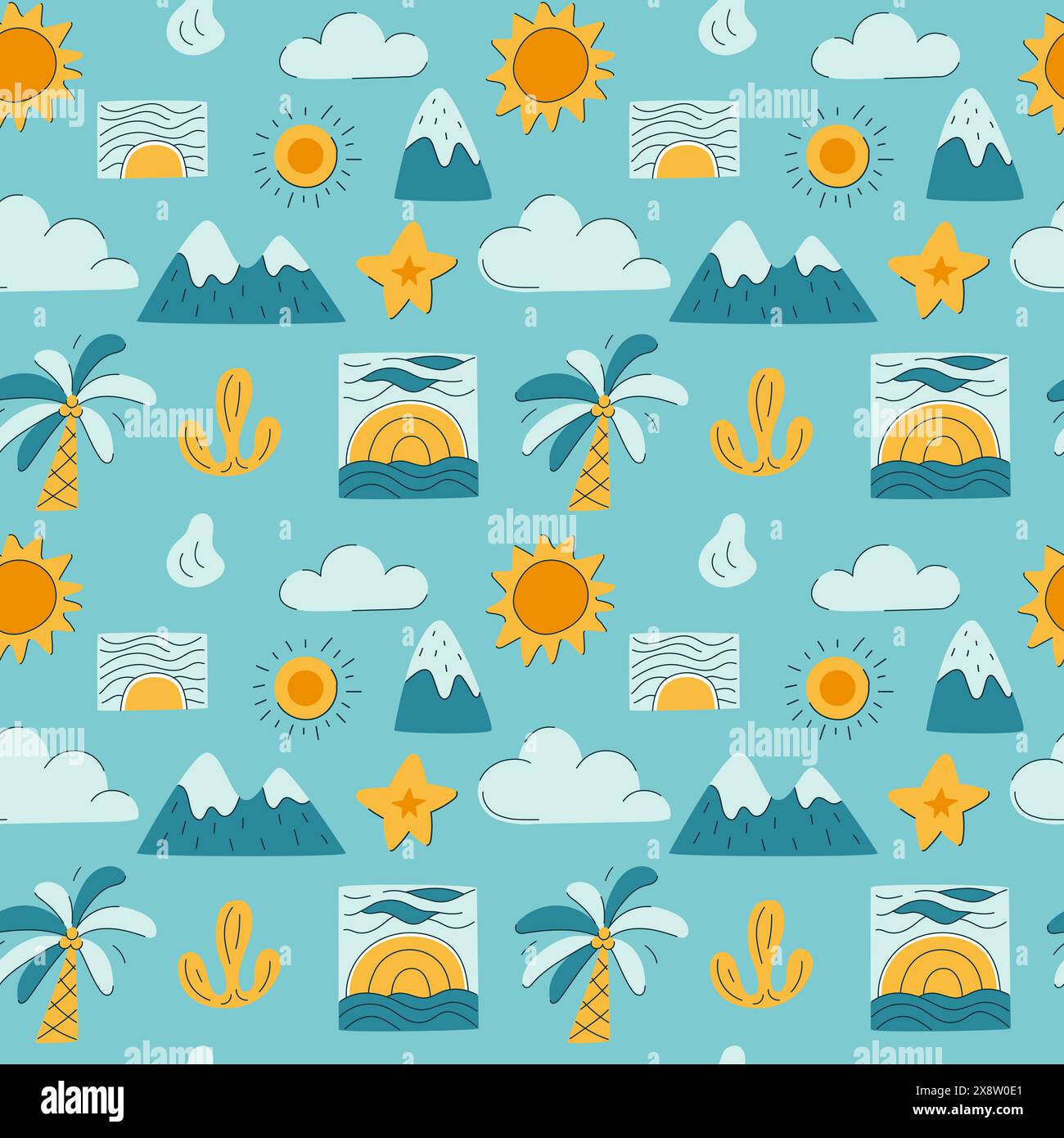 Blue sky with lig Stock Vector Images - Alamy