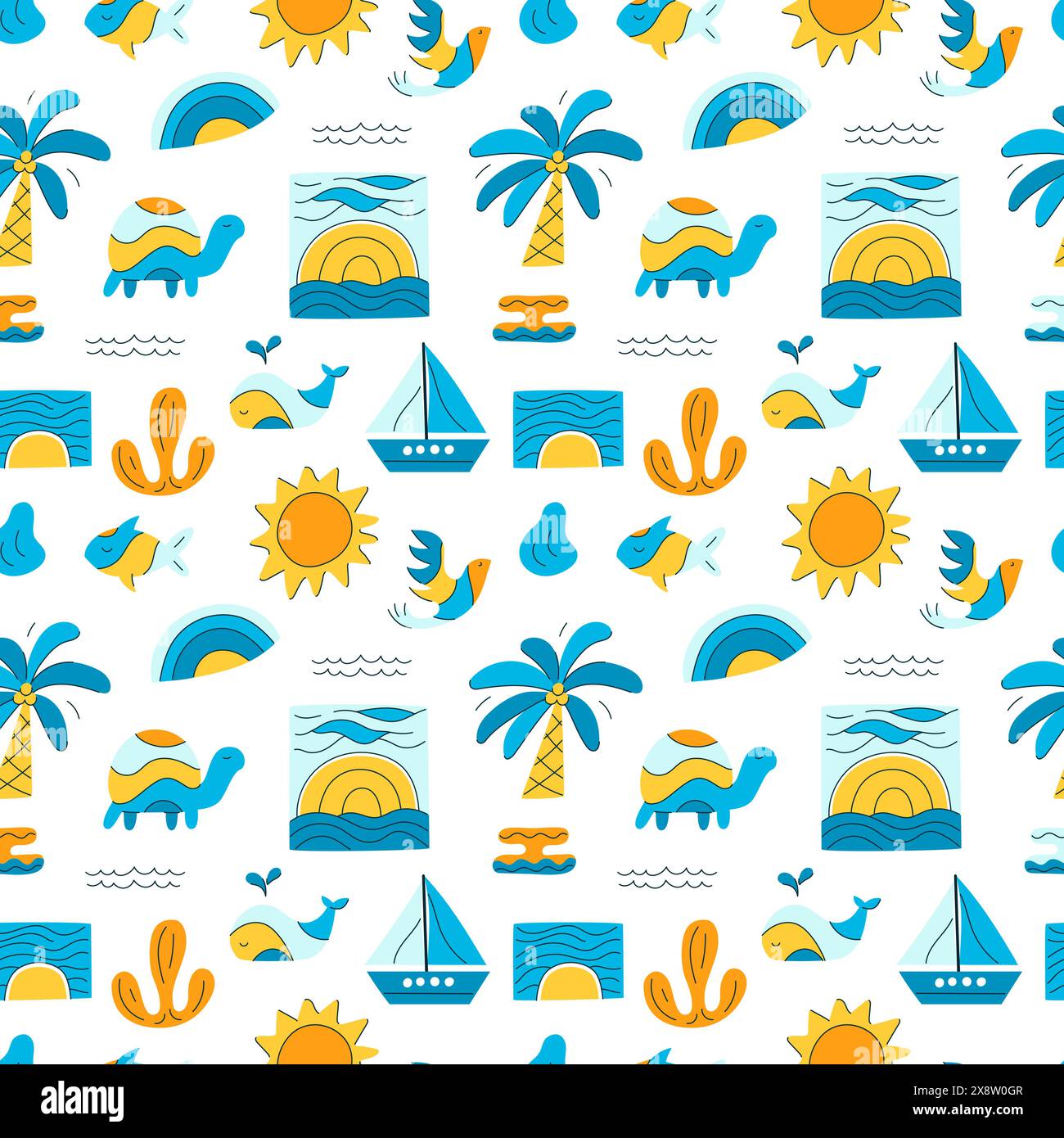 Fun nature drawing Stock Vector Images - Alamy