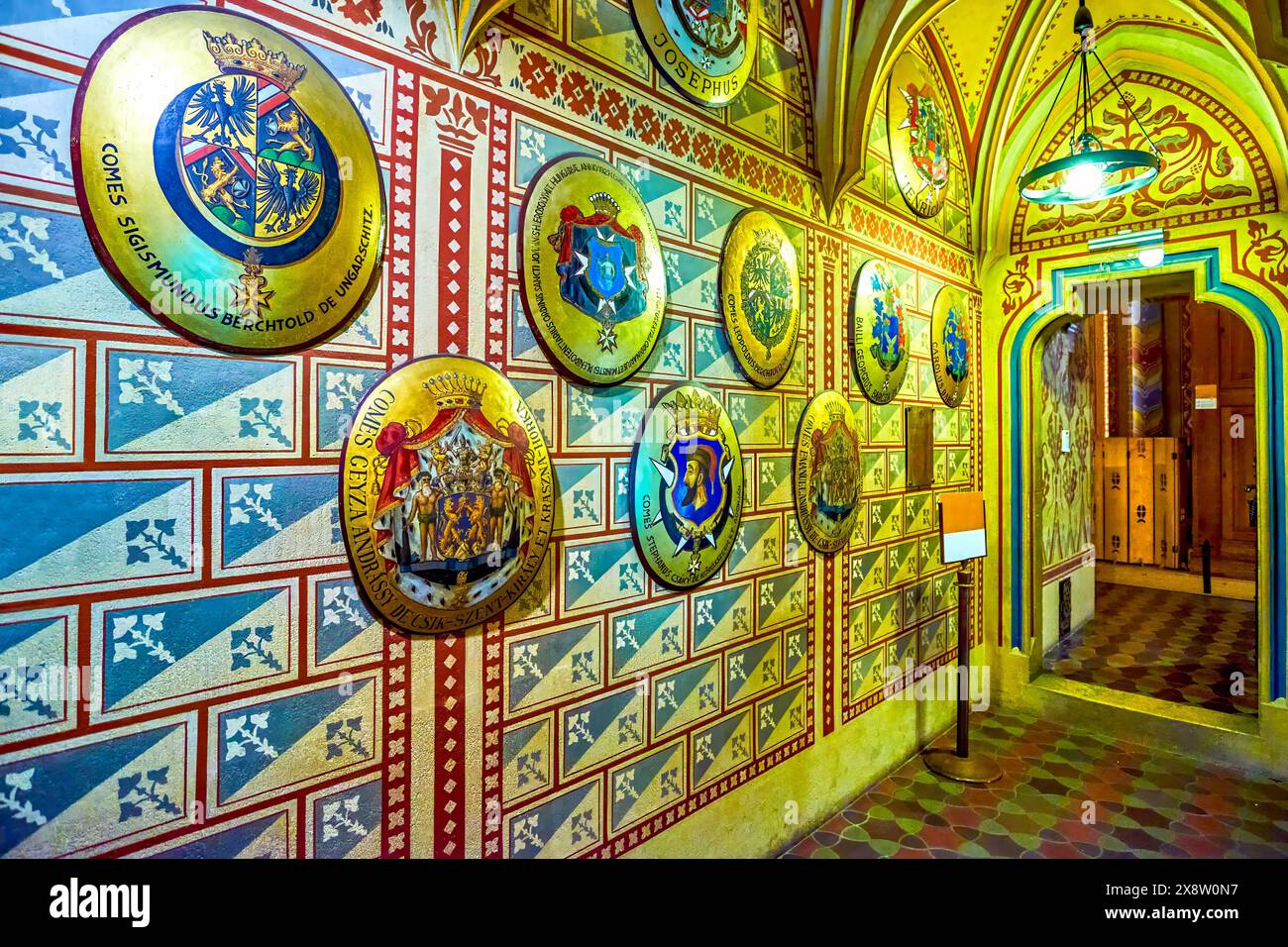 BUDAPEST, HUNGARY - FEBRUARY 28, 2022: Coat of Arms of the Hungarian ...