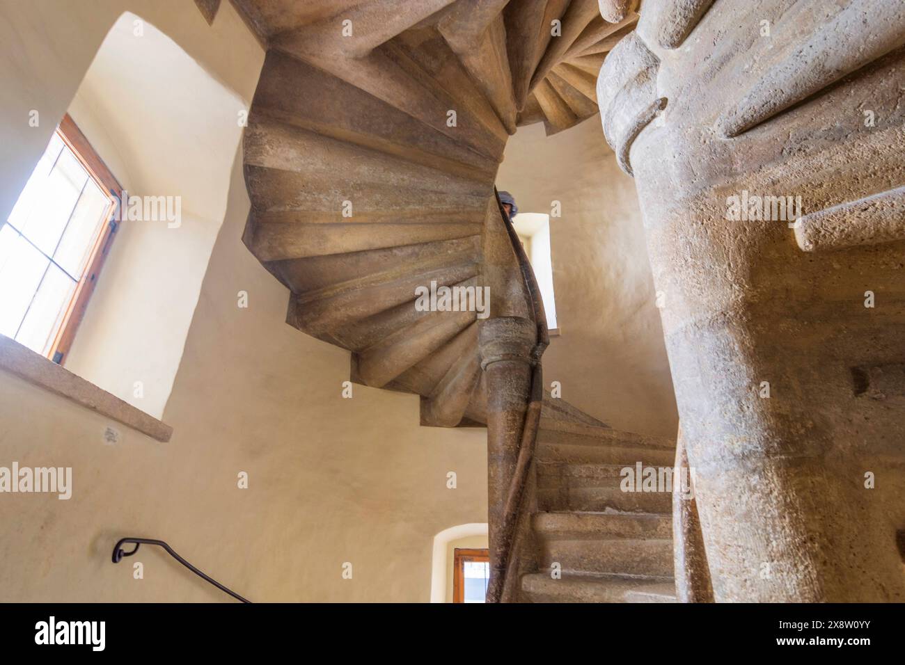 Graz Castle, double spiral staircase, a twin spiral staircase Graz ...