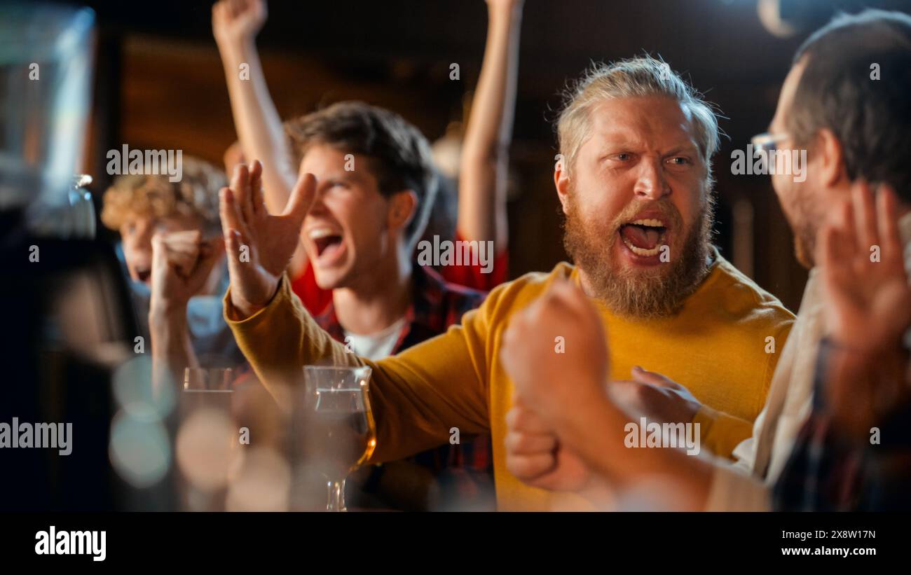 Soccer Club Members Cheering for Their Team, Playing in an ...