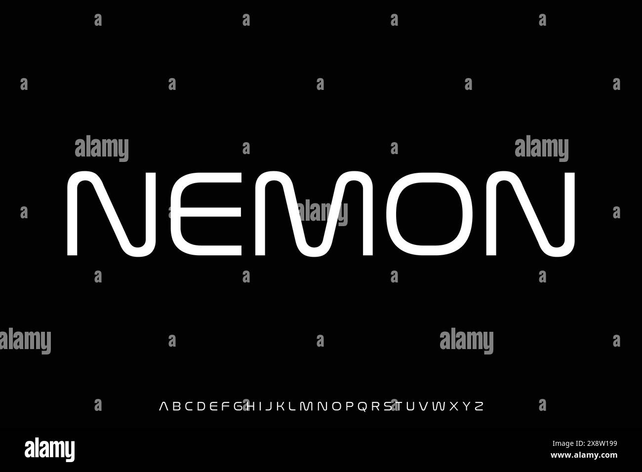 Unique modern futuristic sans serif alphabet display font vector ... Unique modern futuristic sans serif alphabet display font vector ...