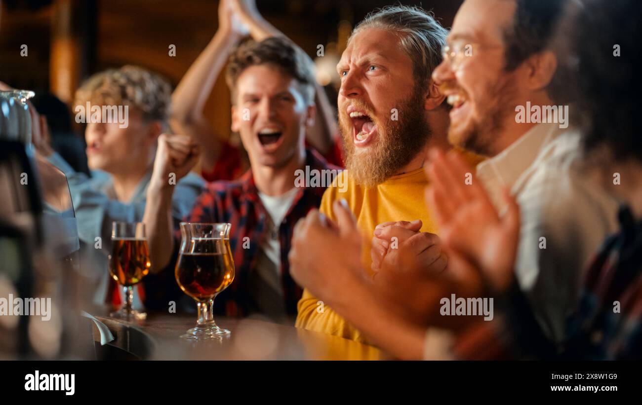 Soccer Club Members Cheering for Their Team, Playing in an ...