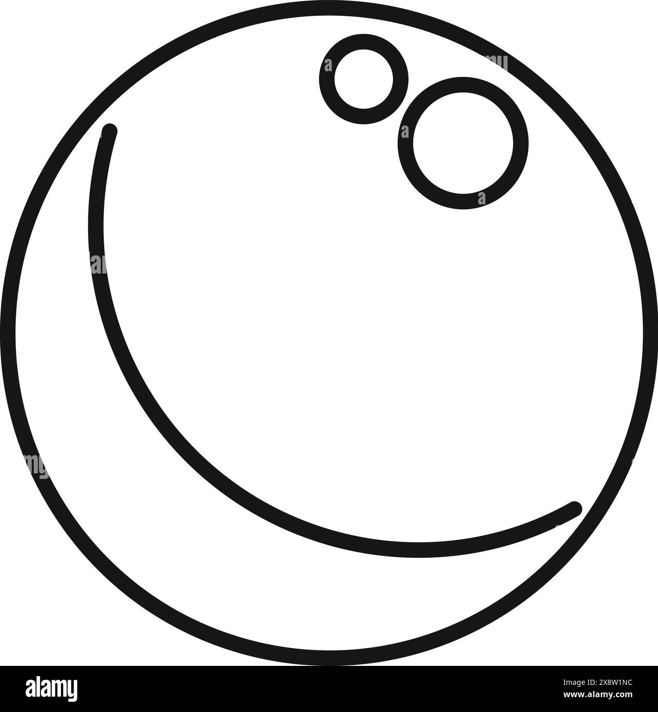 Minimalistic black and white illustration of a happy smiley face Stock ...