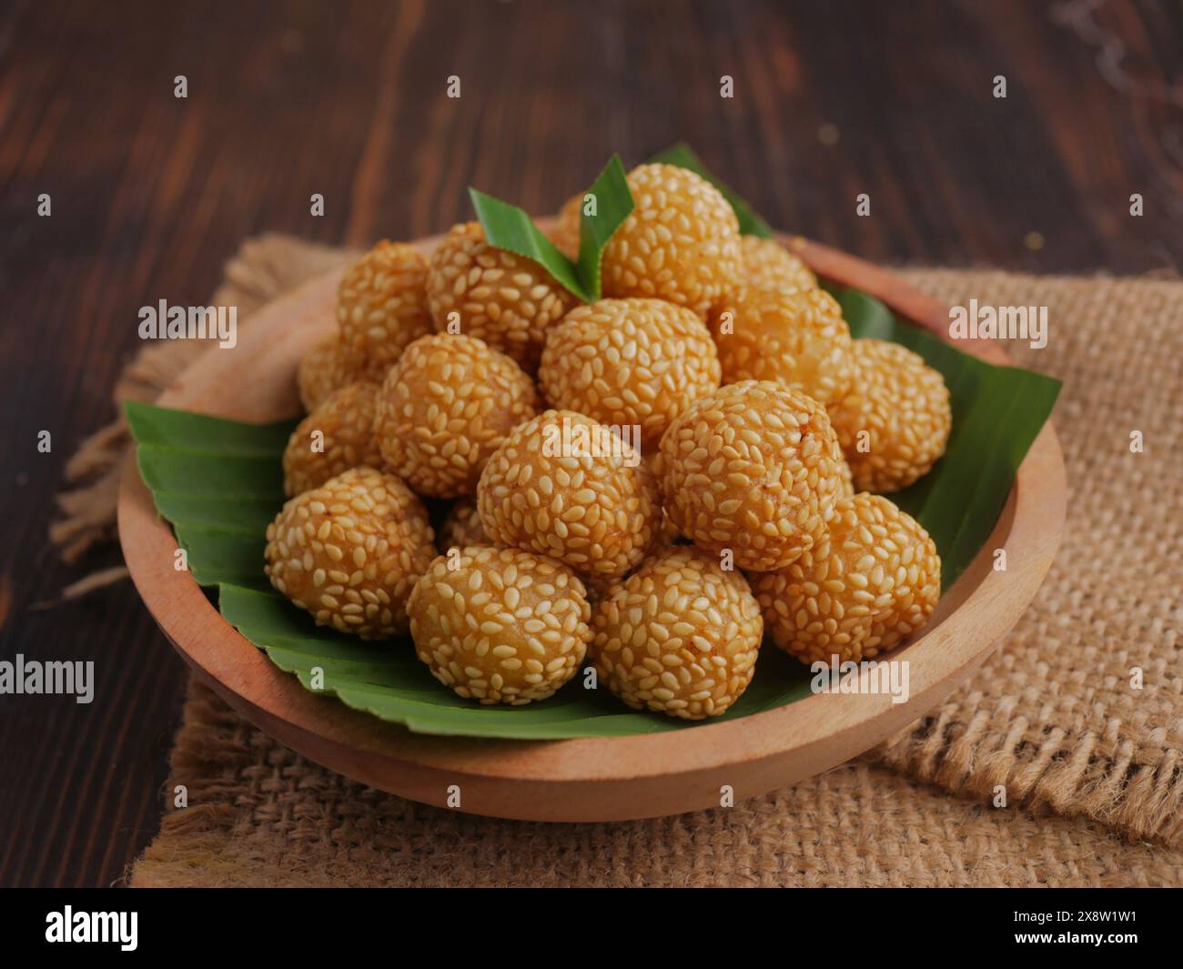 Onde-onde, Indonesian tradisional snacks made from glutinous rice flour ...
