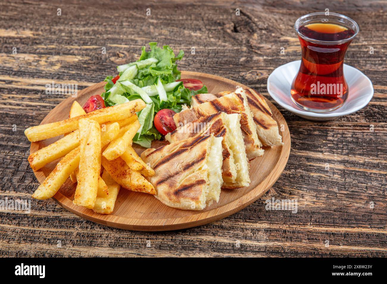 Turkish bazlama toast, plain baked bread toasted. Bazlama, Freshly ...