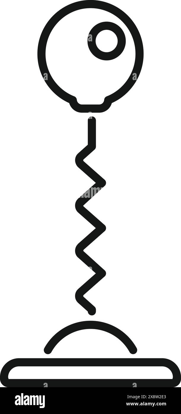 Black line drawing of a classic hand buzzer toy, used for practical ...