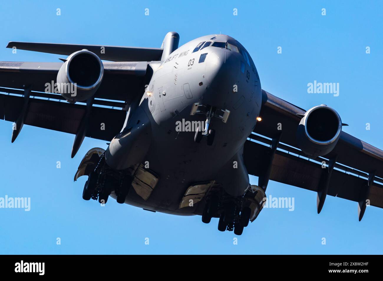 Papa, Hungary - May 14, 2024: NATO SAC Heavy Airlift Wing Boeing C-17A ...