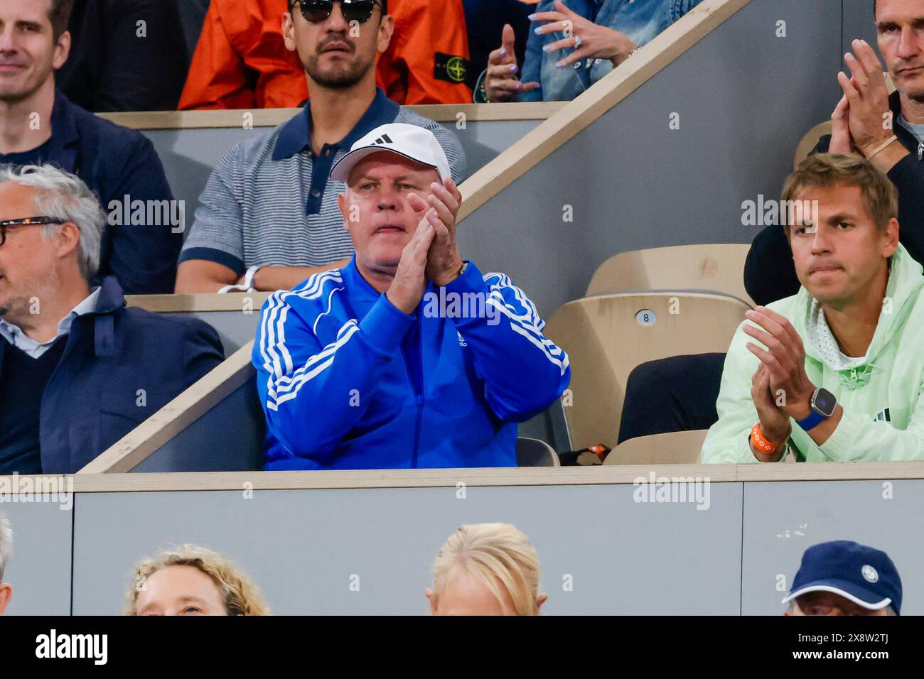Paris, France. 27th May, 2024. Alexander Zverev sr., coach and father ...