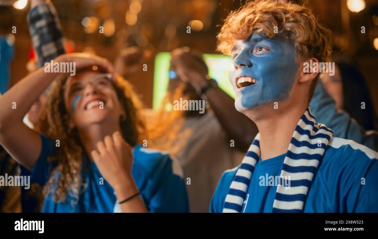 Soccer tv jumping hi-res stock photography and images - Alamy