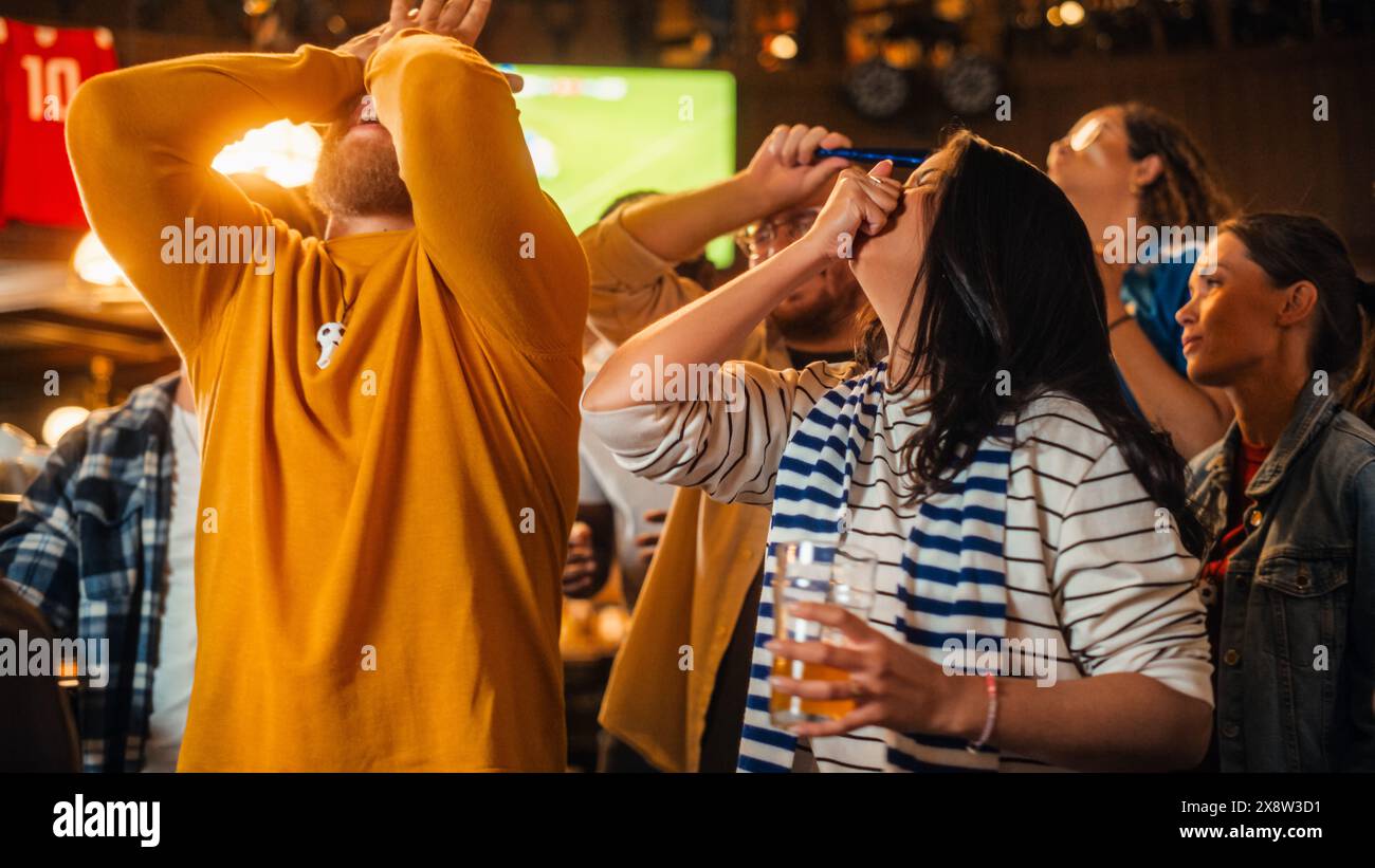 Angry disappointed football fans watching hi-res stock photography and ...