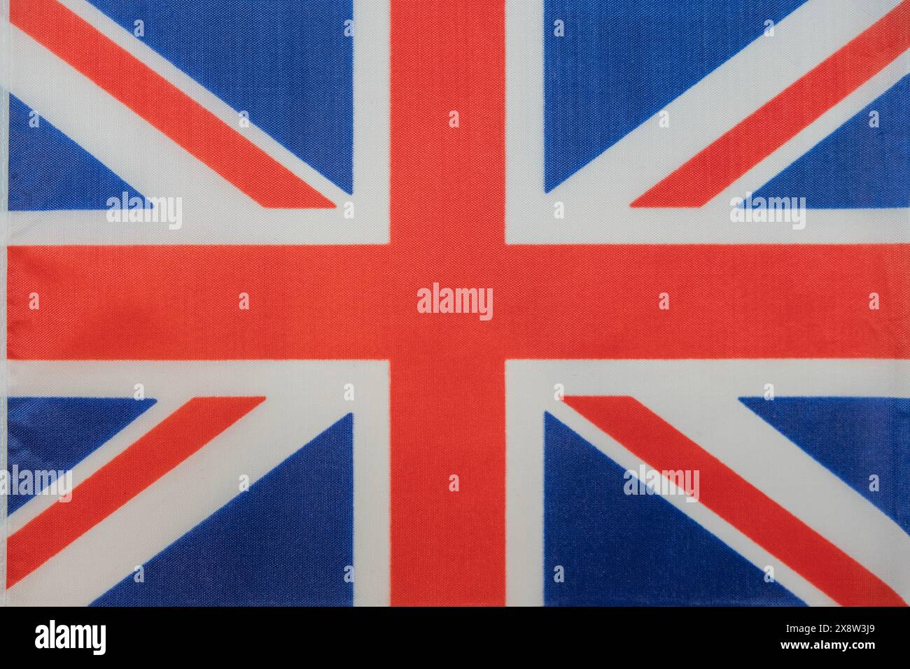 Union Jack Flag of Great Britain. Simple cloth fabric texture flag ...