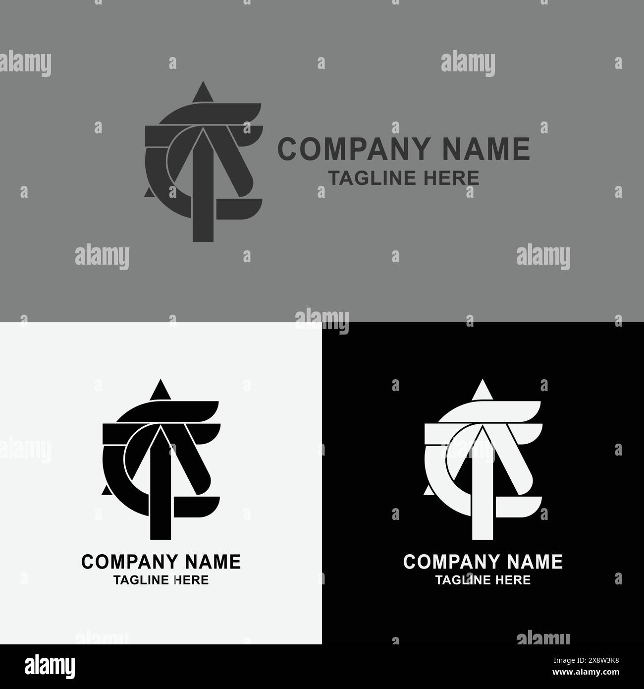 ATC letter logo creative design with vector graphic, ATC simple and ...