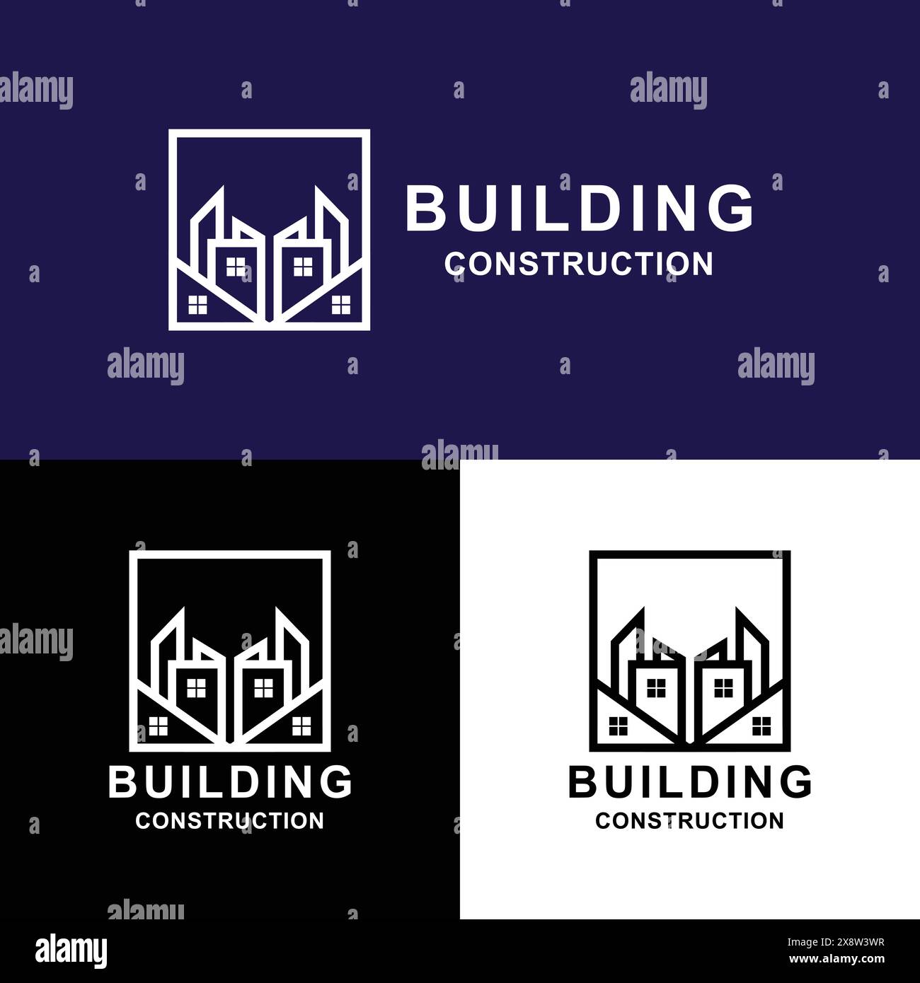 Building logo graphic design vector illustration. Good for branding ...