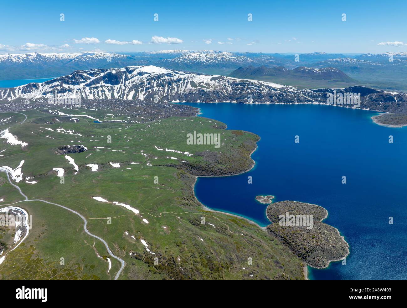 Nemrut Lake is the second largest crater lake in the world and the ...