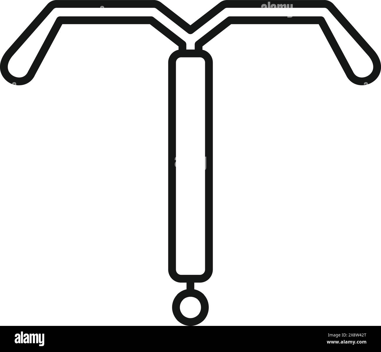 Vector Icon Of Iud Contraceptive Device For Longterm Safe And Effective Birth Control Isolated