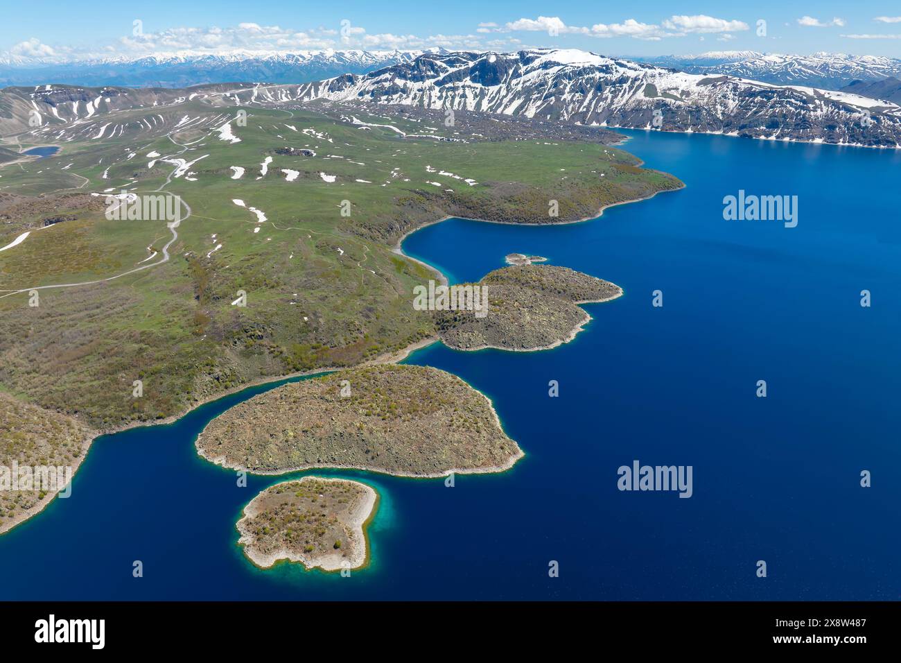 Nemrut Lake is the second largest crater lake in the world and the ...