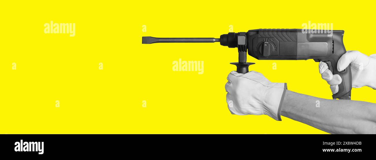 Metal equipment tool for cleaning. Pistol gun weapon for protection ...