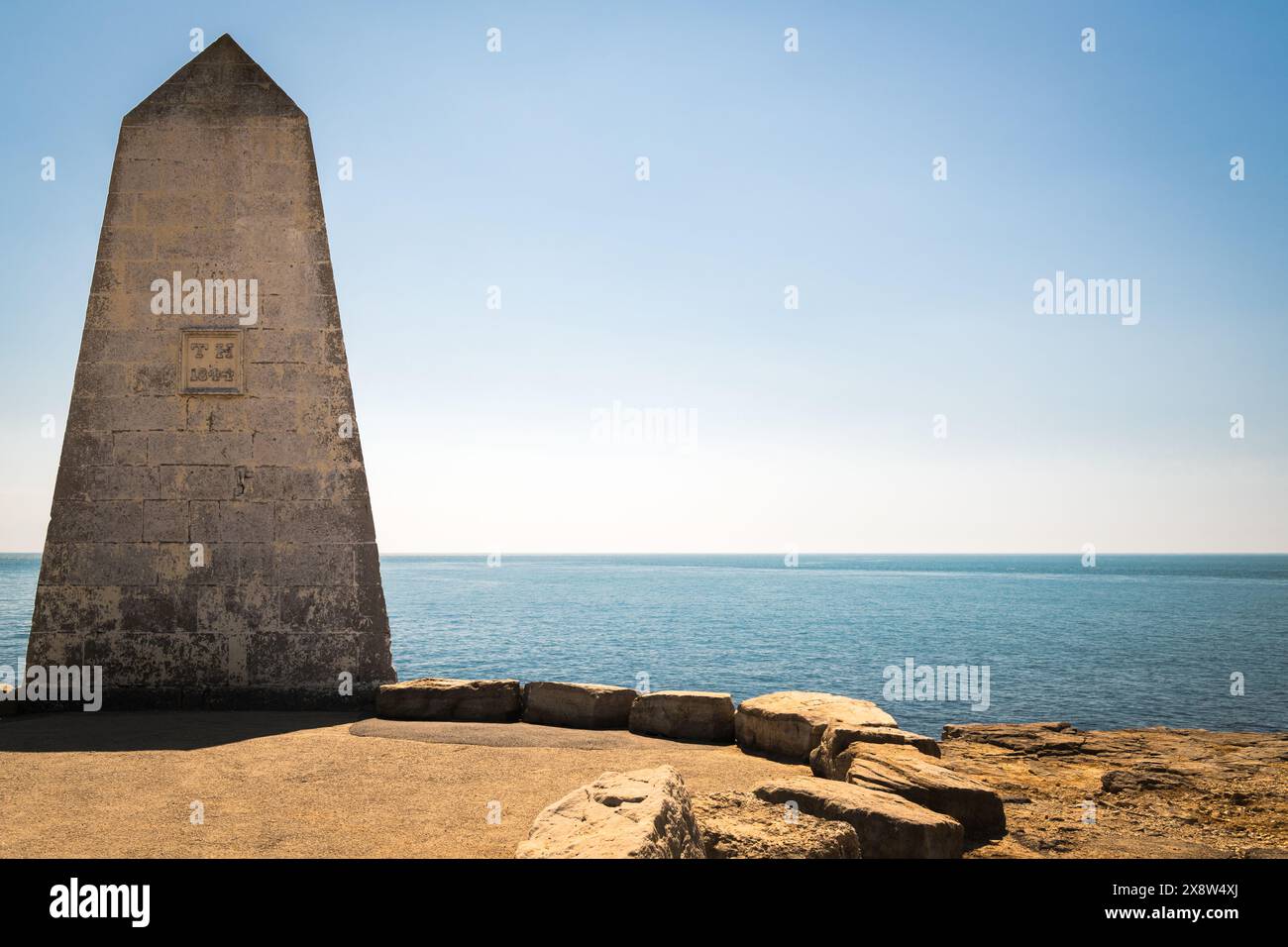A summer HDR image of the grade 2 listed Trinity House Obelisk or ...