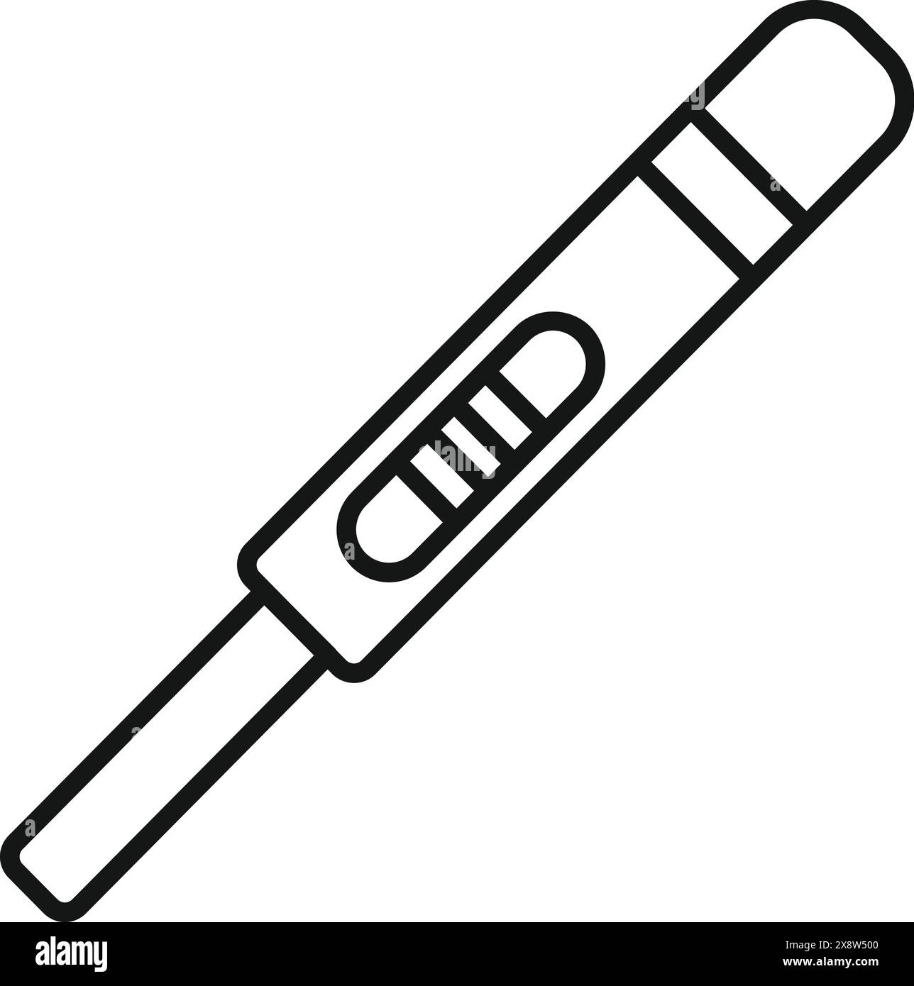 Minimalist vector illustration of a black and white electronic ...