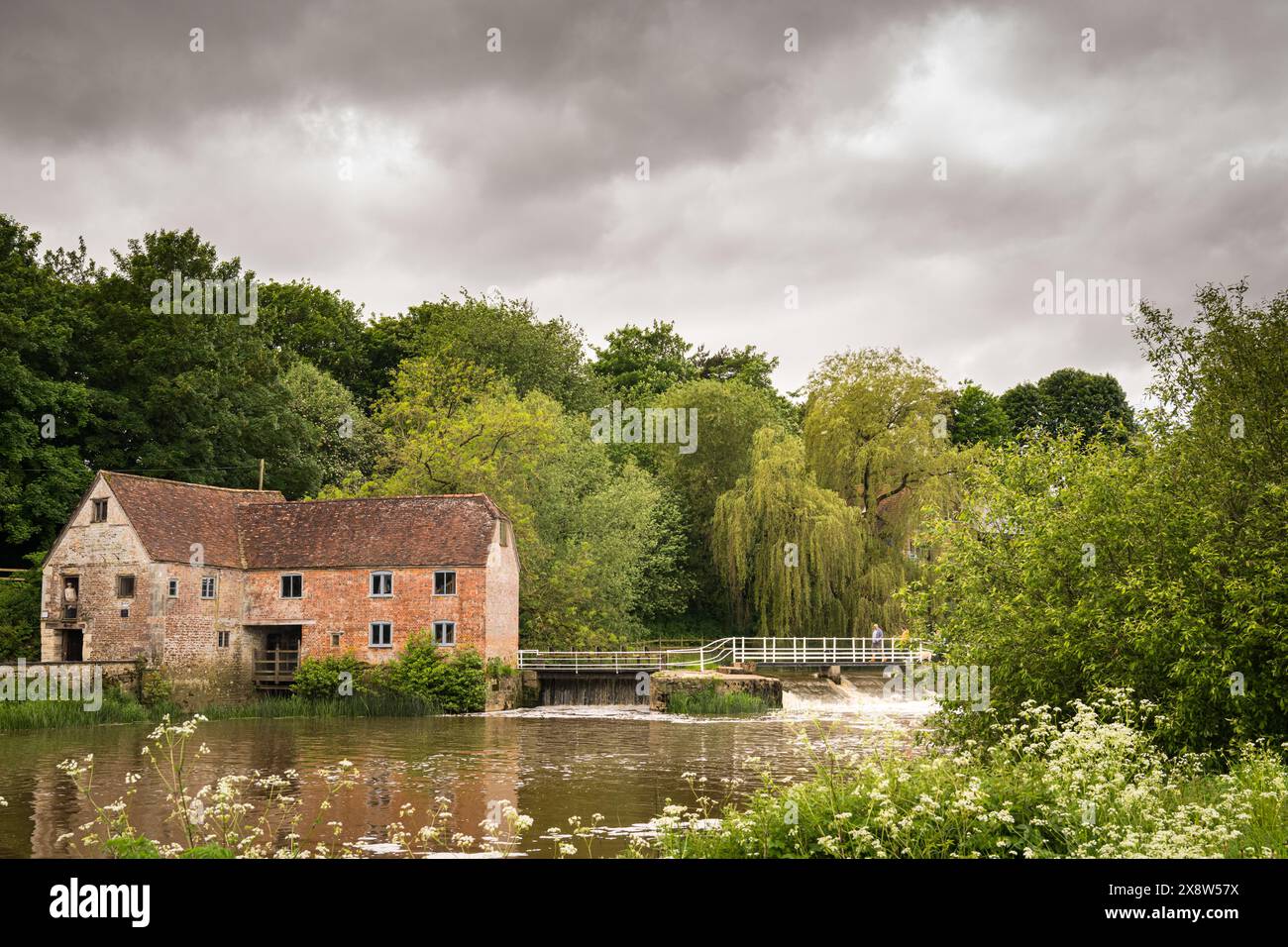 A summer HDR image of the 16th century, still working, Sturminster Mill ...