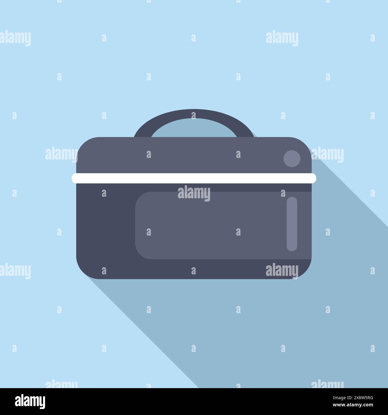 Minimalist vector illustration of a modern briefcase, ideal for ...