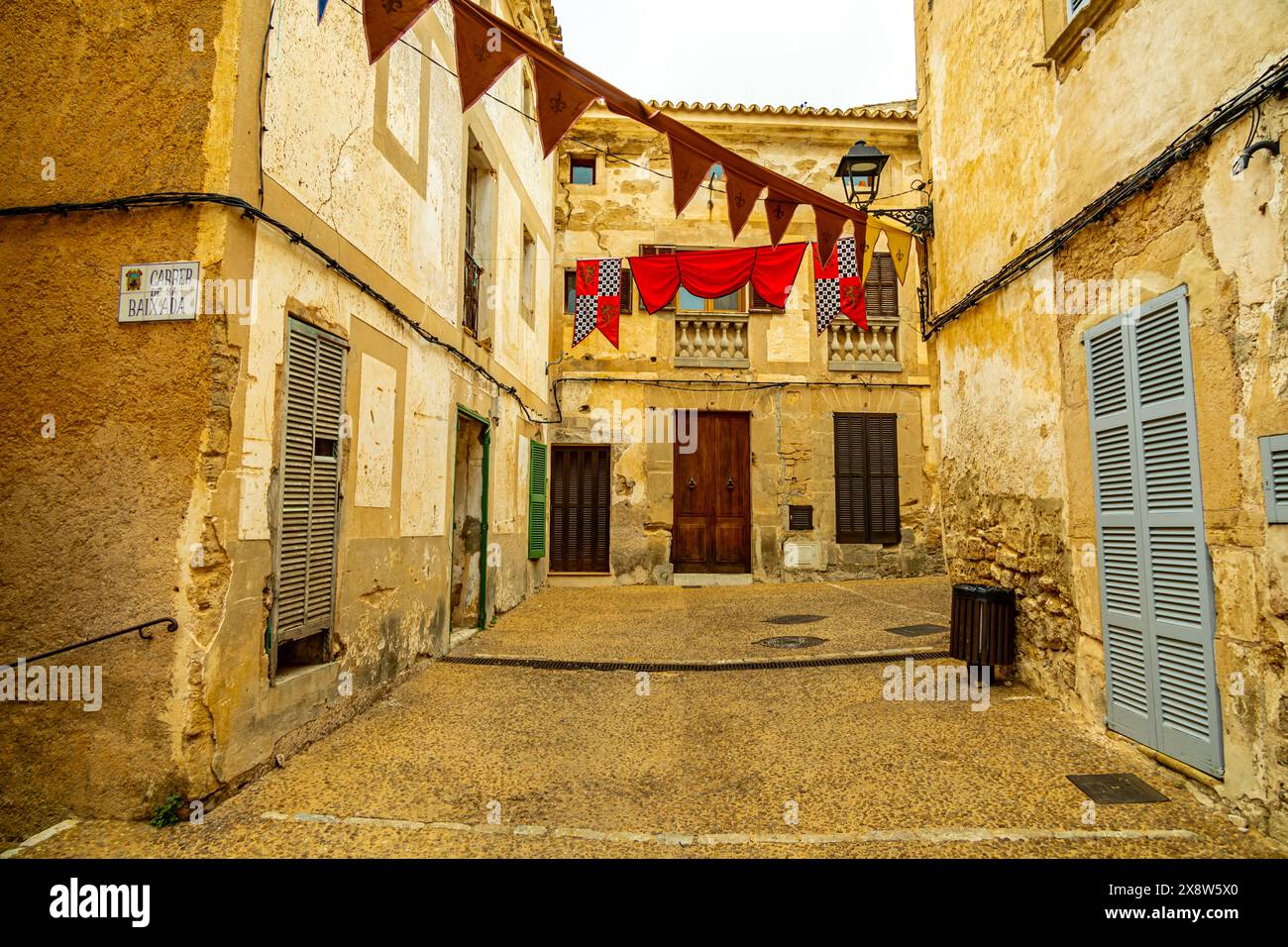 Travelling inland on the beautiful and sunny Balearic island of ...