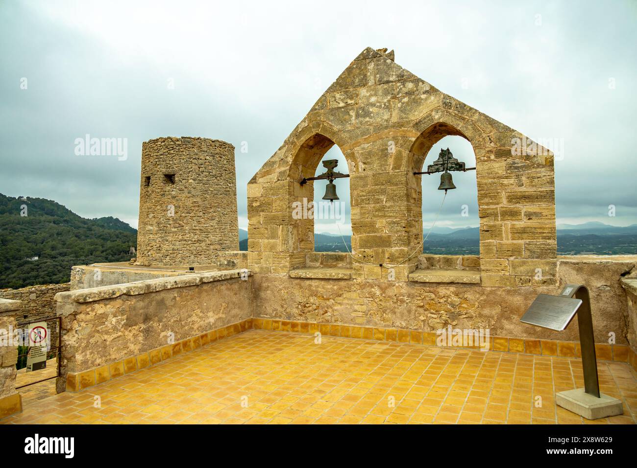 Travelling inland on the beautiful and sunny Balearic island of ...