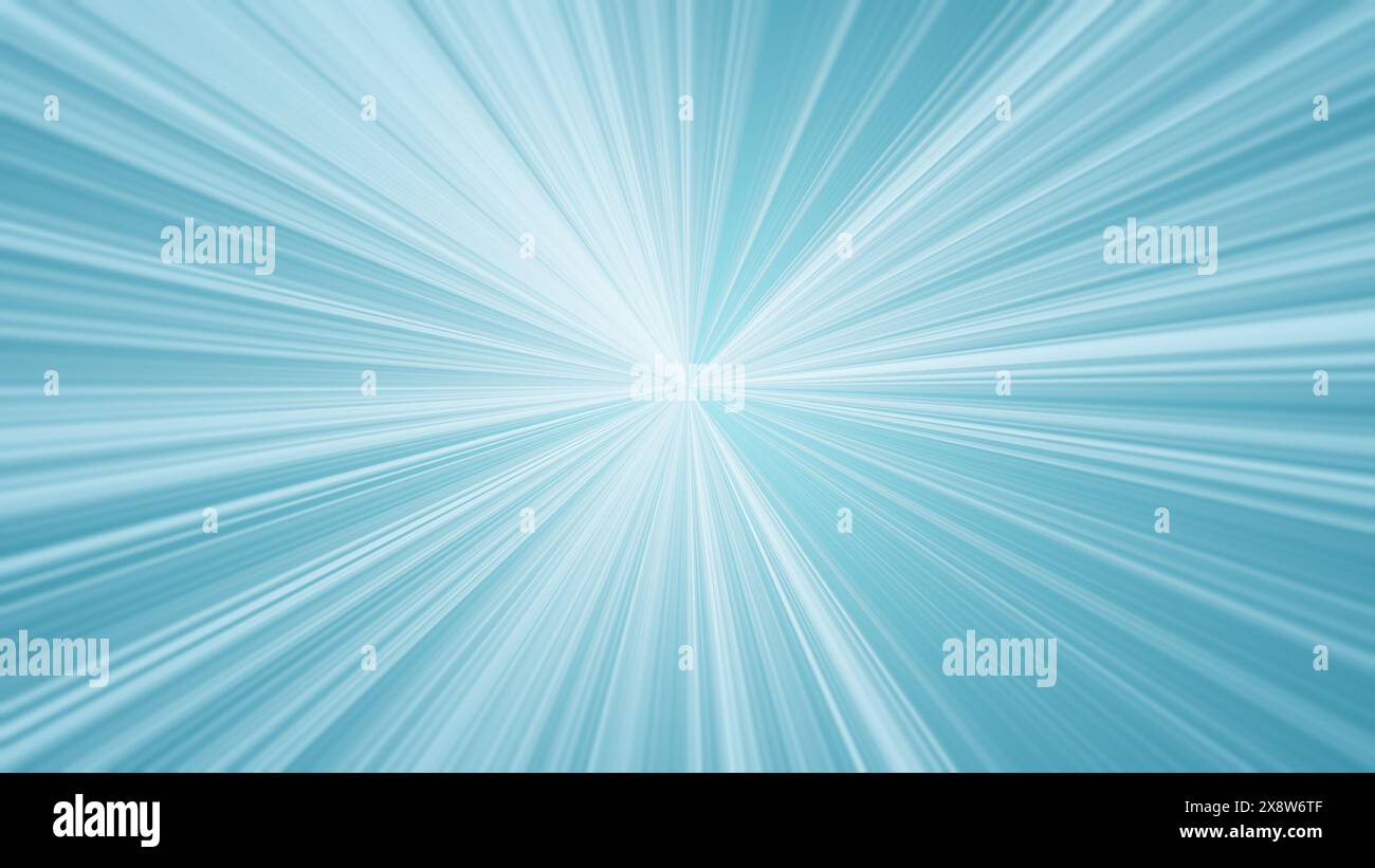 Light blue starburst effect or light trails moving to infinity ...