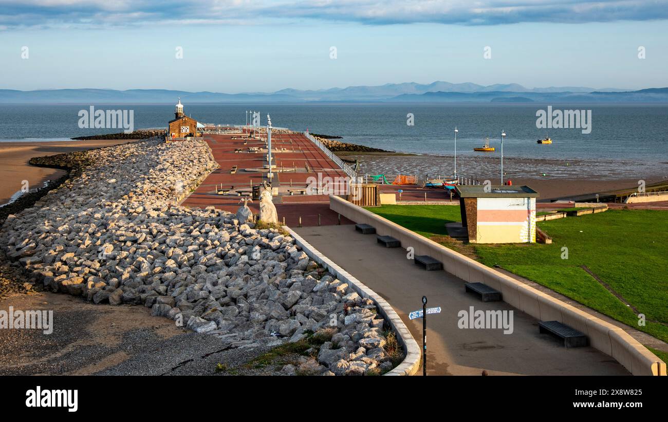 Morecambe Pier Early Morning Stock Photo - Alamy