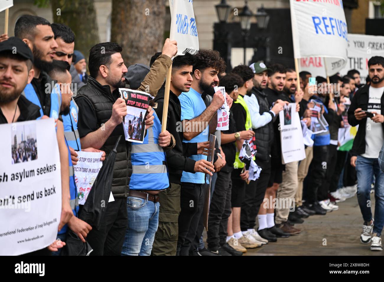 London, England, UK. 27th May, 2024. A protest organised by the Dakok ...