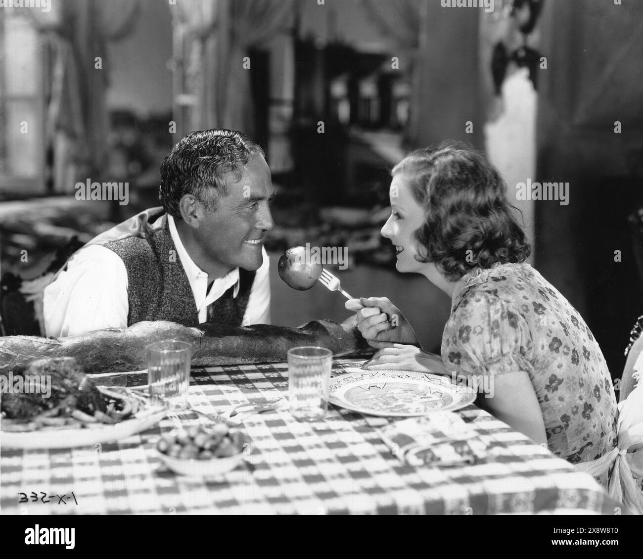 Swedish director VICTOR SJOSTROM and actress GRETA GARBO on the set of ...