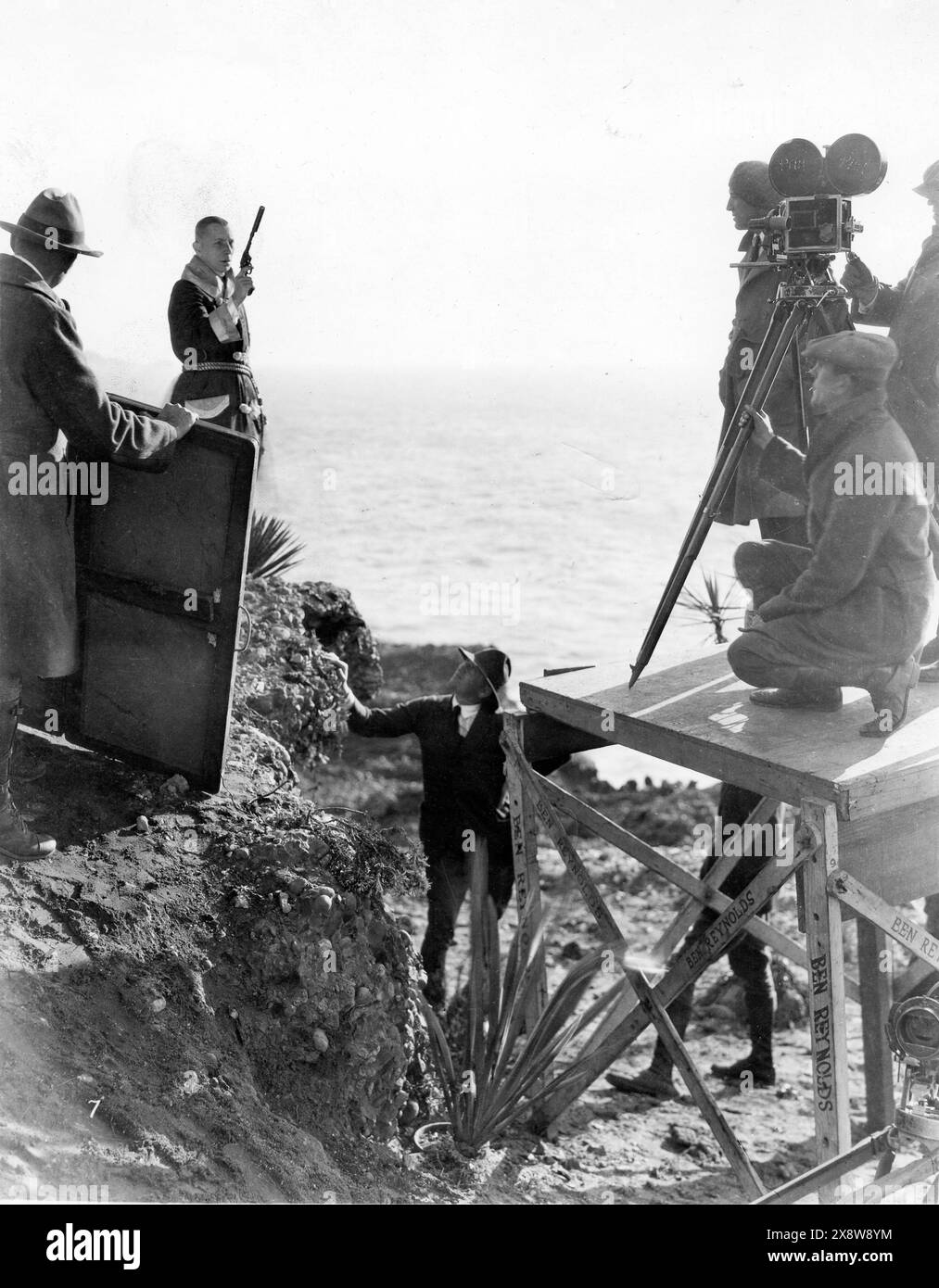 ERICH VON STROHEIM filming a scene for FOOLISH WIVES 1922 Director ...