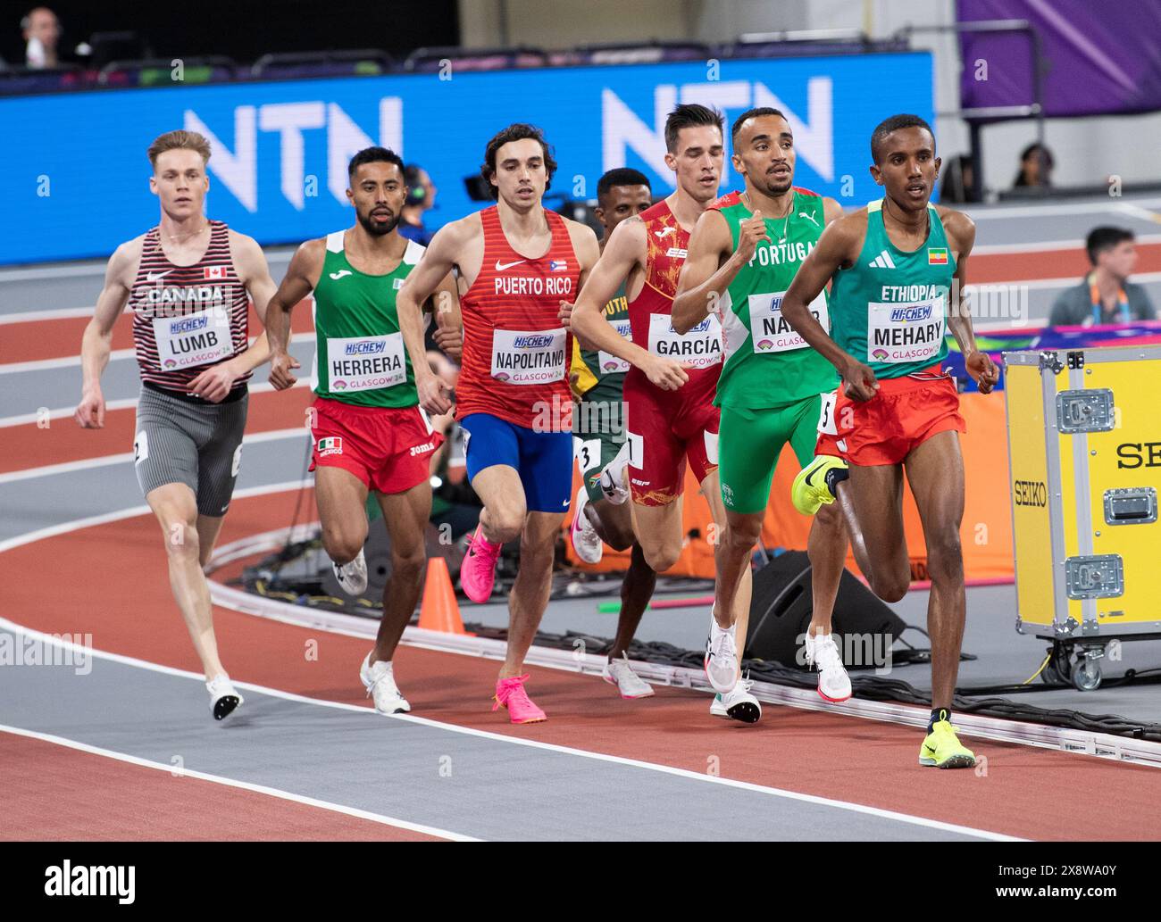 Biniam Mehary of Ethiopia competing in the men’s 1500m at the World ...