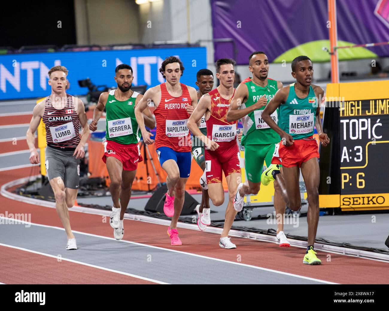 Biniam Mehary of Ethiopia competing in the men’s 1500m at the World ...