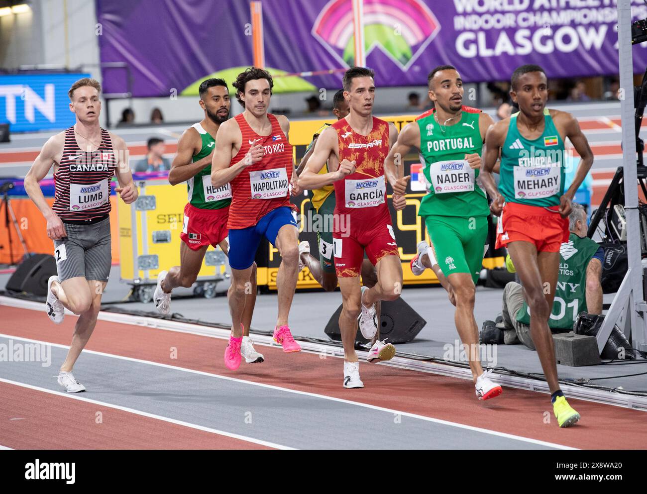 Isaac Nader of Portugal competing in the men’s 1500m at the World ...