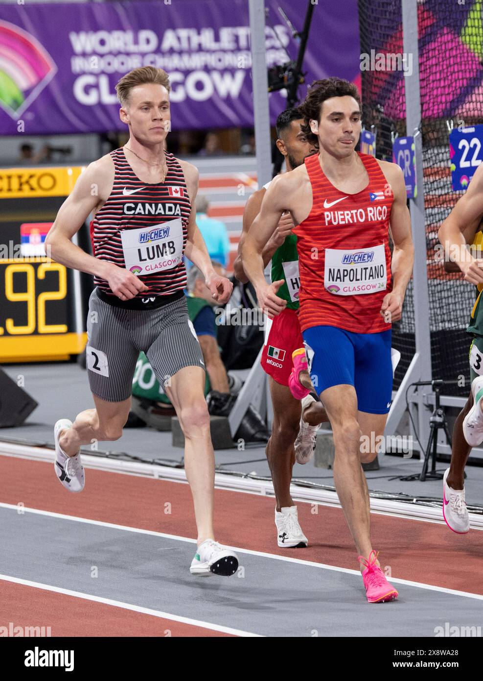 Rob Napolitano of Puerto Rico competing in the men’s 1500m at the World ...