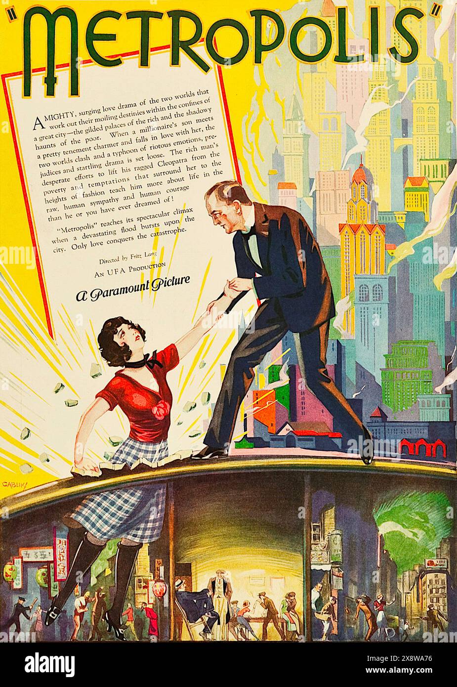 Metropolis film poster hi-res stock photography and images - Alamy