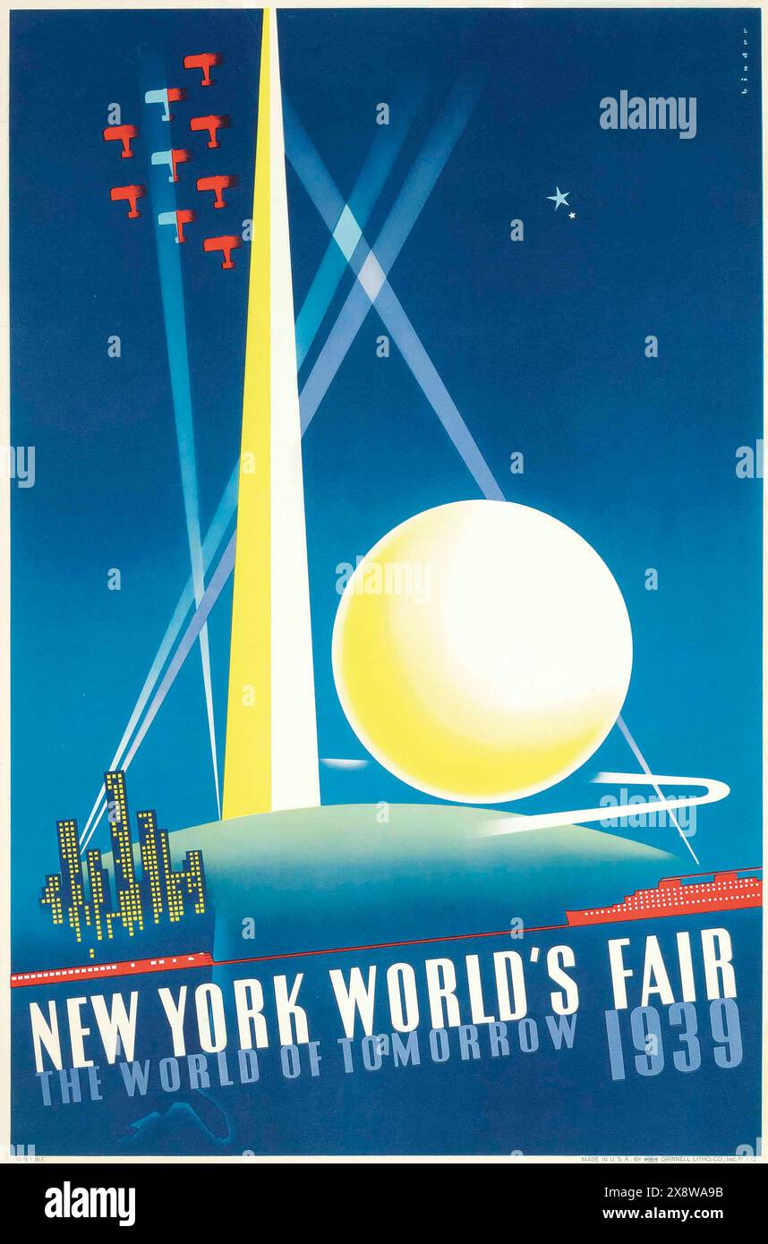 Joseph Binder - New York World's Fair - The World of Tomorrow. Poster ...