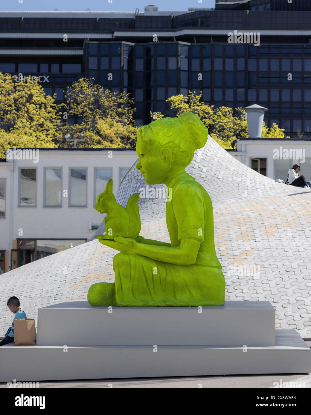 Green Giant Statue in Middle of Helsinki in Finland Stock Photo - Alamy