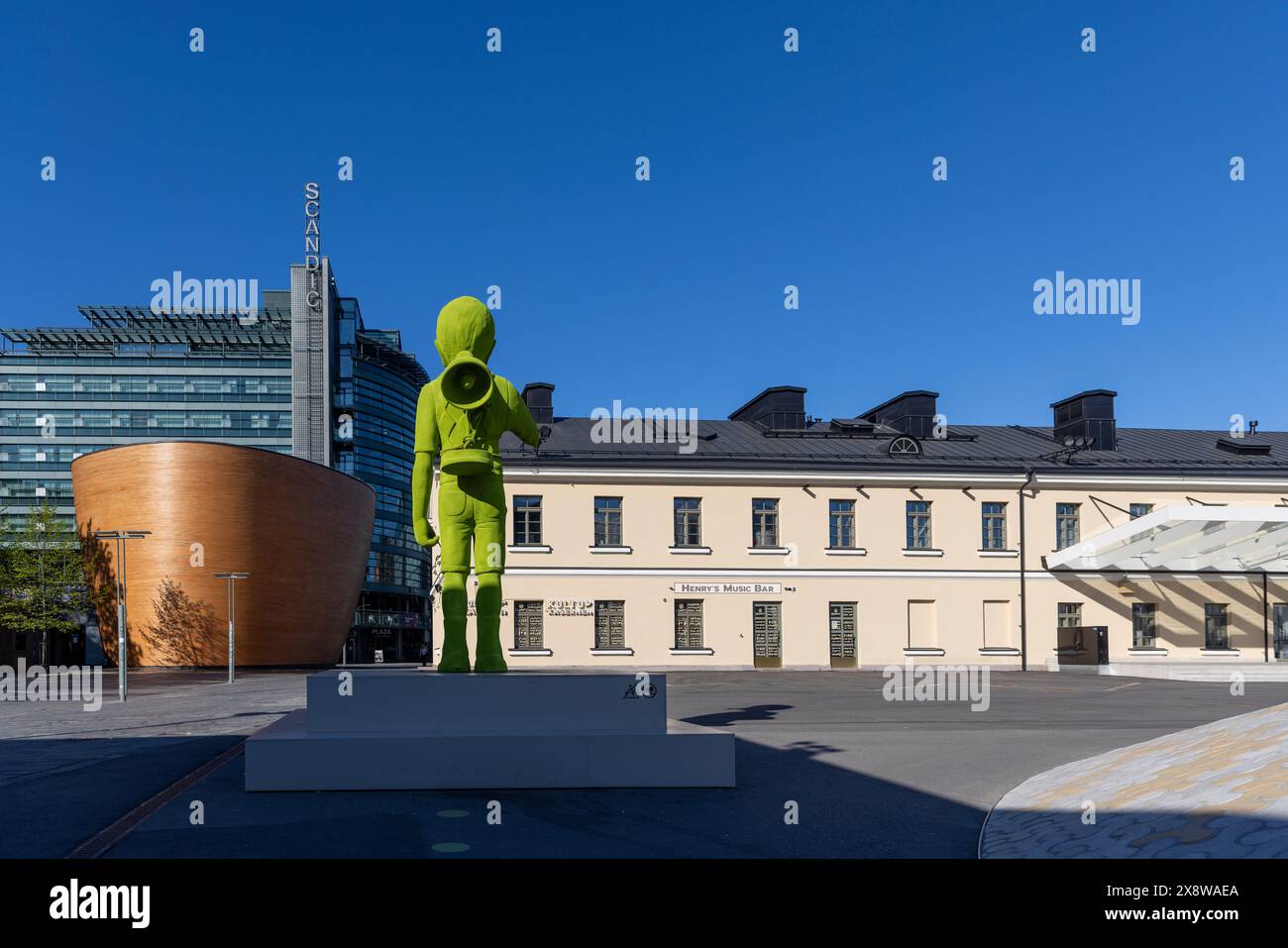 Green Giant Statue in Middle of Helsinki in Finland Stock Photo - Alamy