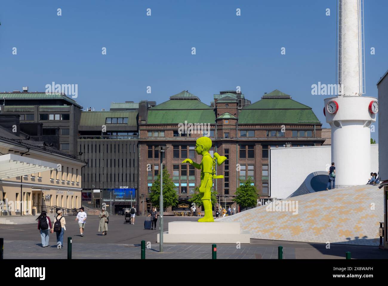 Green Giant Statue in Middle of Helsinki in Finland Stock Photo - Alamy