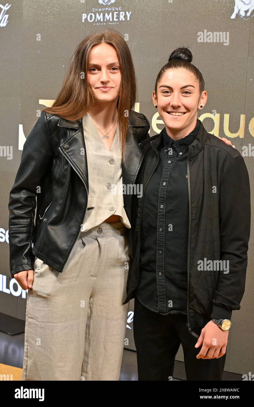 Nadege Francois and Noemie Gelders of Standard Femina pictured during ...