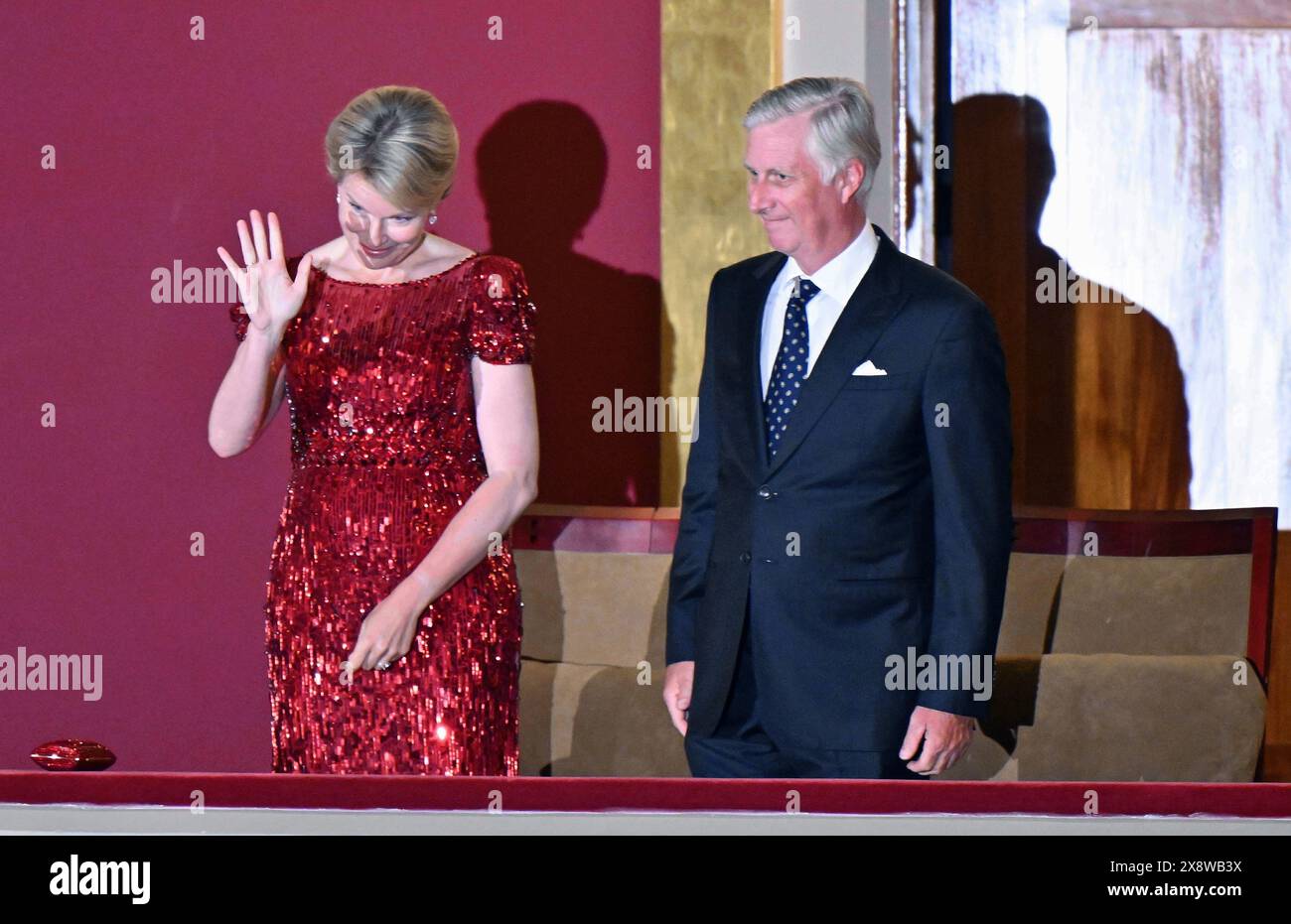Brussels, Belgium. 27th May, 2024. Queen Mathilde of Belgium and King ...