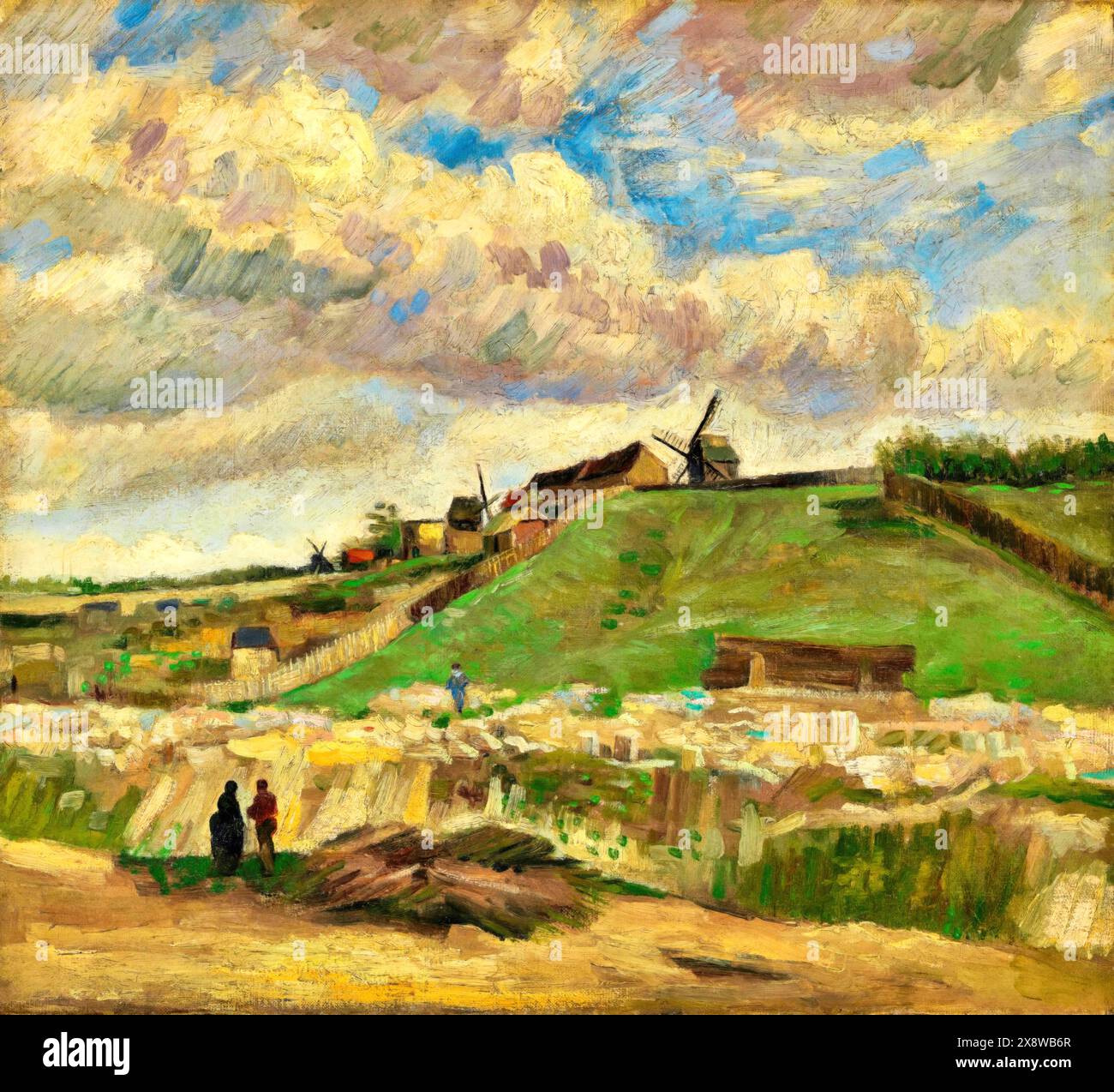 The Hill of Montmartre with Stone Quarry, 1886 (Painting) Artist Gogh, Vincent van (1853-90 ...